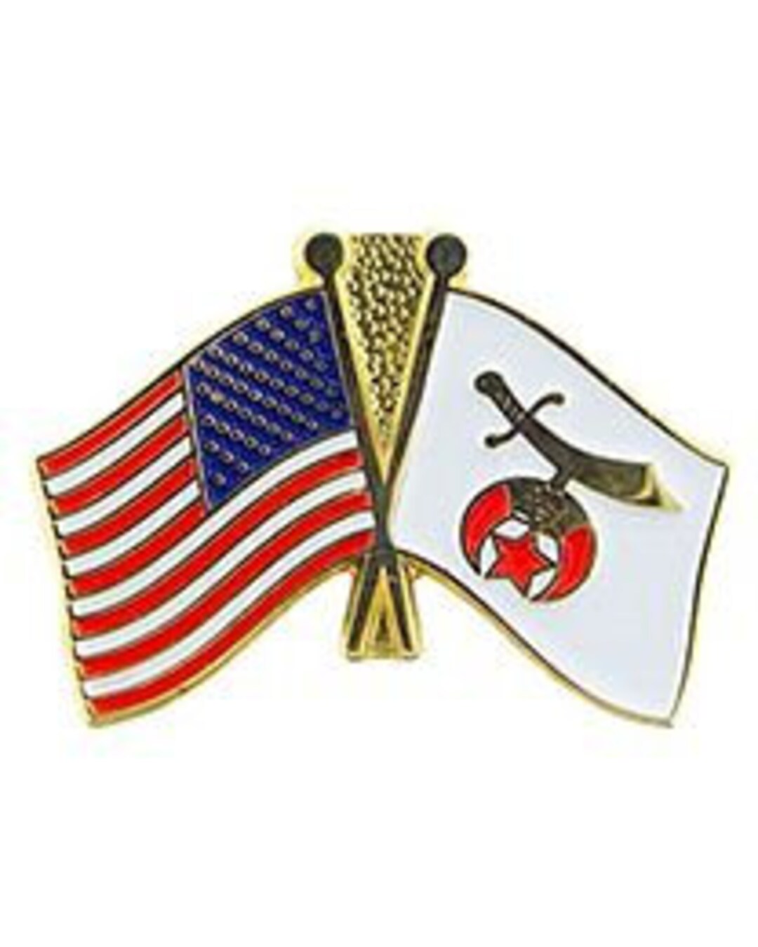 Masonic Shriner Flag Lapel Pin Freemason Masonic Masons Free Masonry ...