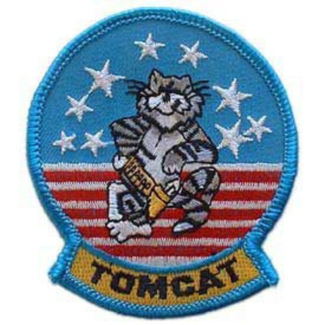U.S. NAVY Grumman F-14 Tomcat Embroidered Patch Applique USN Seals ...
