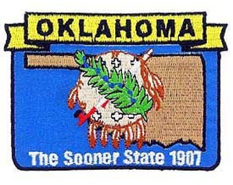 Tiny, Oklahoma State Patch Any Color Custom Made - Etsy
