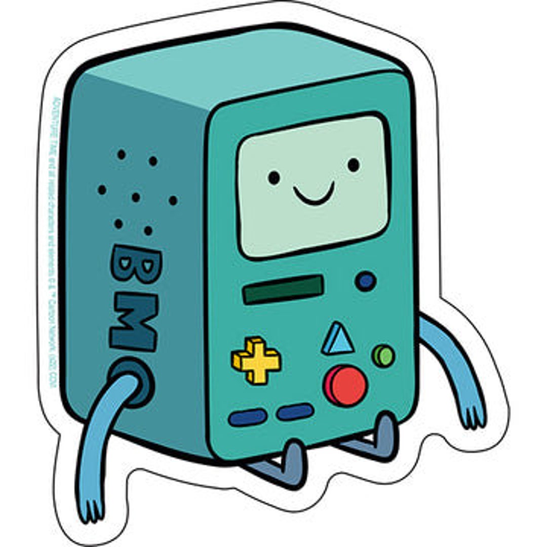 ADVENTURE TIME BMO Sticker Decal 4.25x4.9 Inch Finn Jake - Etsy
