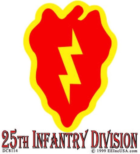 Army 25th Infantry Division Logo Sticker Decal Veteran Vets | Etsy