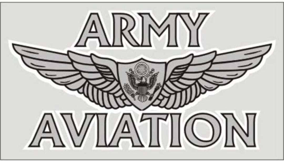 U.S. ARMY AVIATION With Aircrew Wing Clear Decal Sticker United States ...