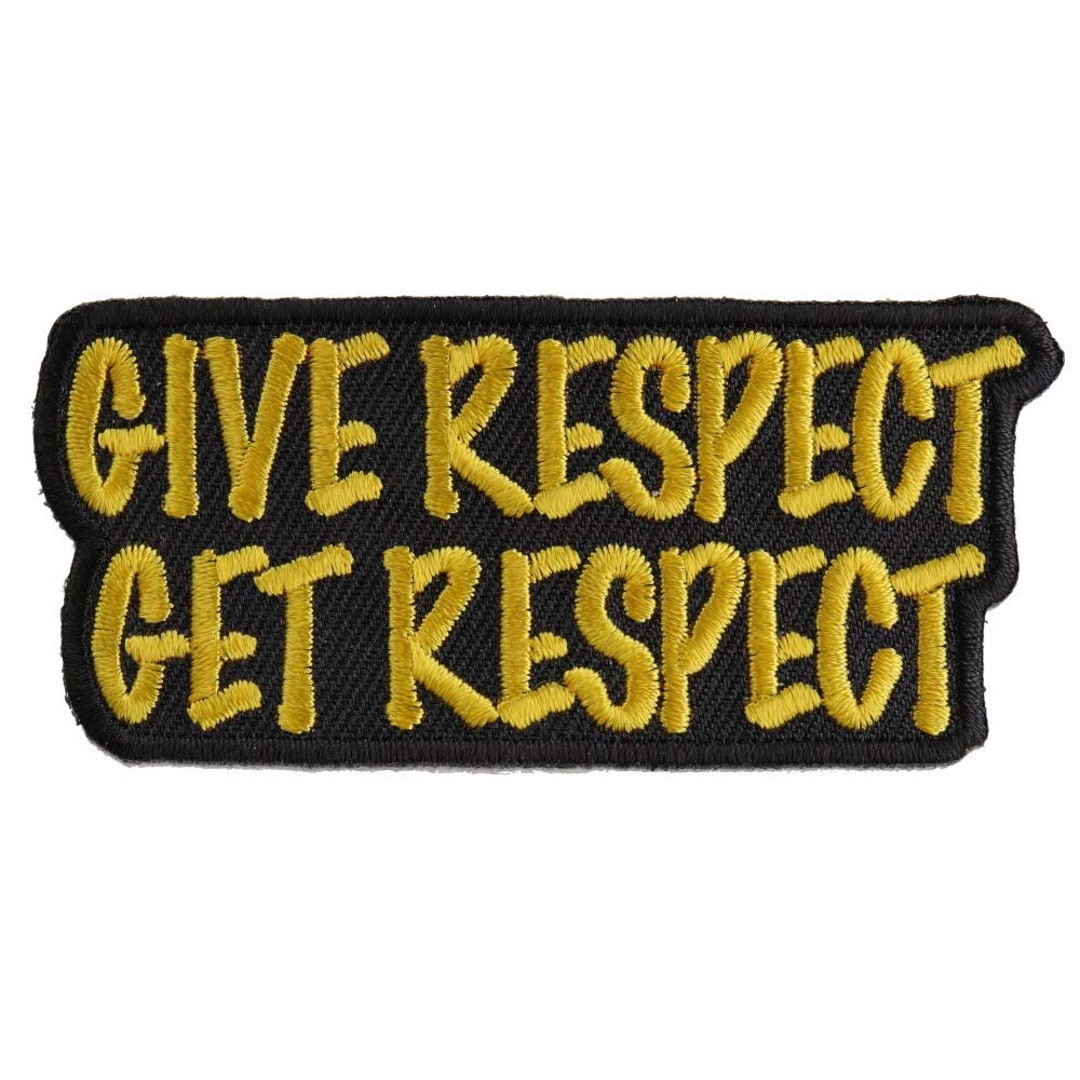 GIVE RESPECT GET Respect Embroidered Patch Craft Supply - Etsy