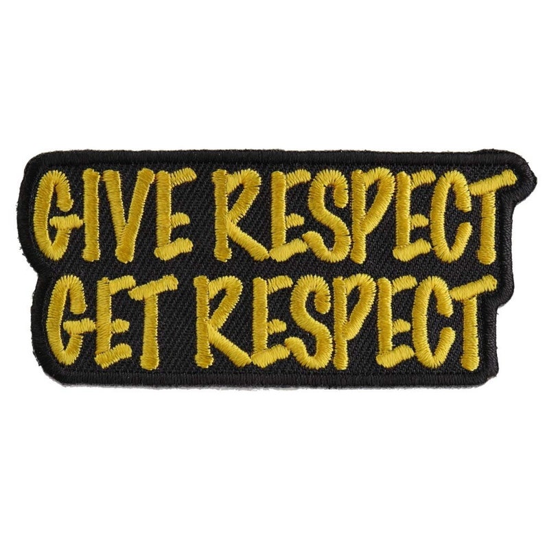 GIVE RESPECT GET Respect Embroidered Patch Craft Supply - Etsy