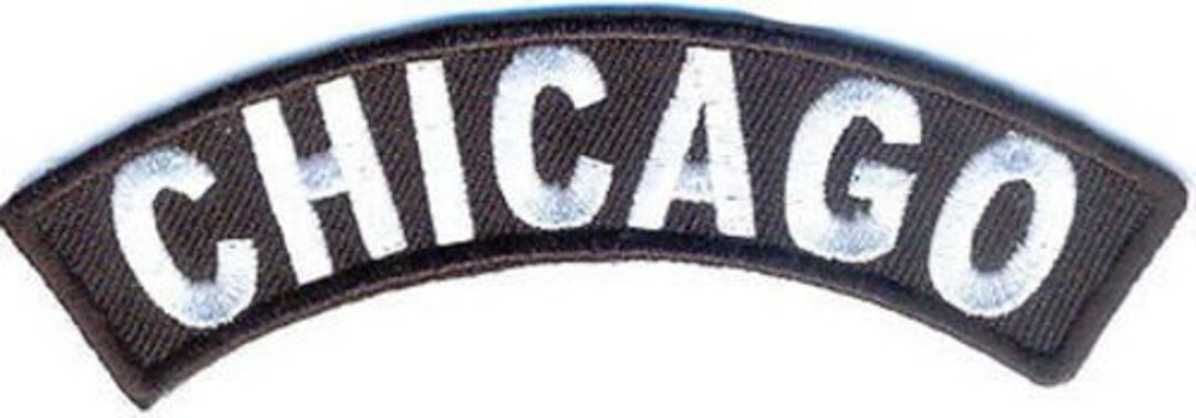 CHICAGO Rocker Biker Motorcycle Embroidered Patch Craft Supply - Etsy