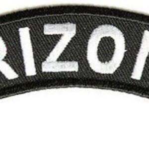 ARIZONA STATE Rocker Biker Motorcycle Embroidered Patch Craft - Etsy