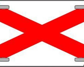 Alabama Flag License Plate | Etsy