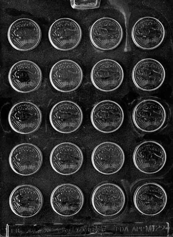 SMALL COINS TOKENS Chocolate Candy Mold | Etsy