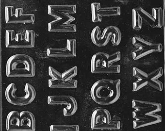 Alphabet Chocolate Mold | Etsy