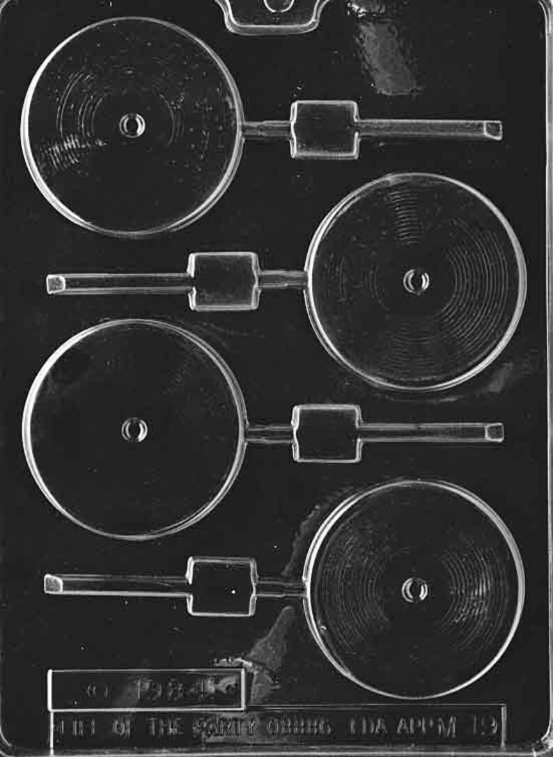 VINYL RECORD LP Lolly Sucker Chocolate Candy Mold Craft Supply - Etsy