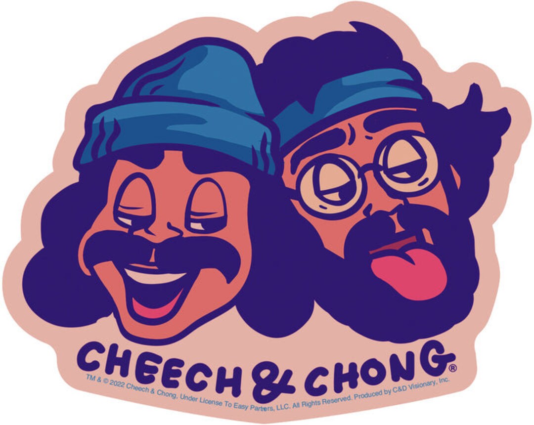 CHEECH & CHONG Icons Sticker Decal 5x4.375 Inch Comedian Duo Vinyl ...