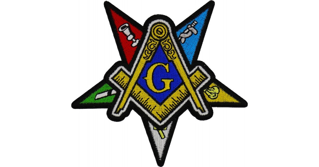 EASTERN STAR With Free Mason Symbol Masonry Embroidered Patch Craft ...