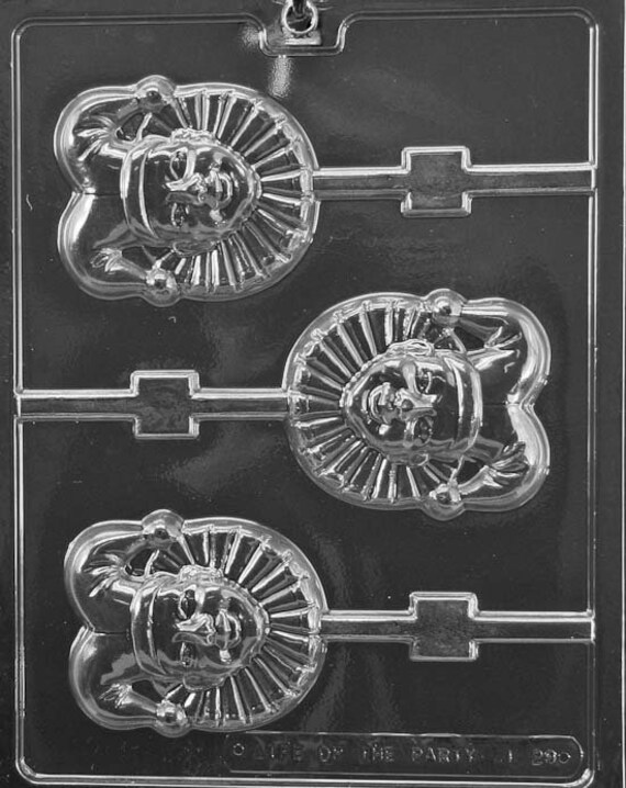 MARDI GRAS JESTER Lolly Sucker Chocolate Candy Mold | Etsy