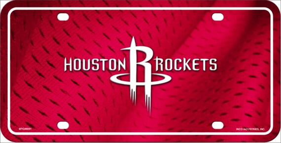 HOUSTON ROCKETS NBA Metal License Plate Craft Supply - Etsy