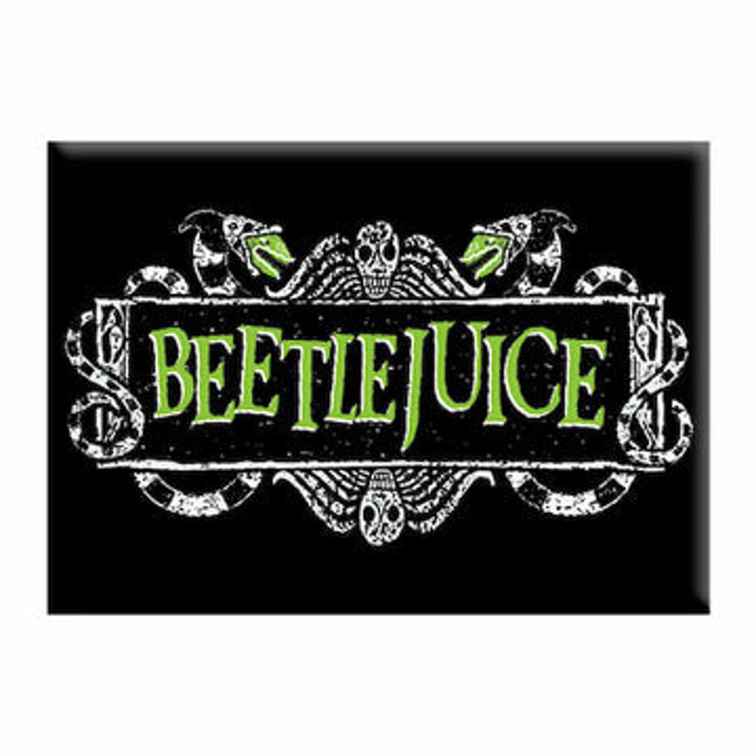 BEETLEJUICE Movie Logo Magnet 2.5x3.5 Inch Movie Tim Burton Michael ...