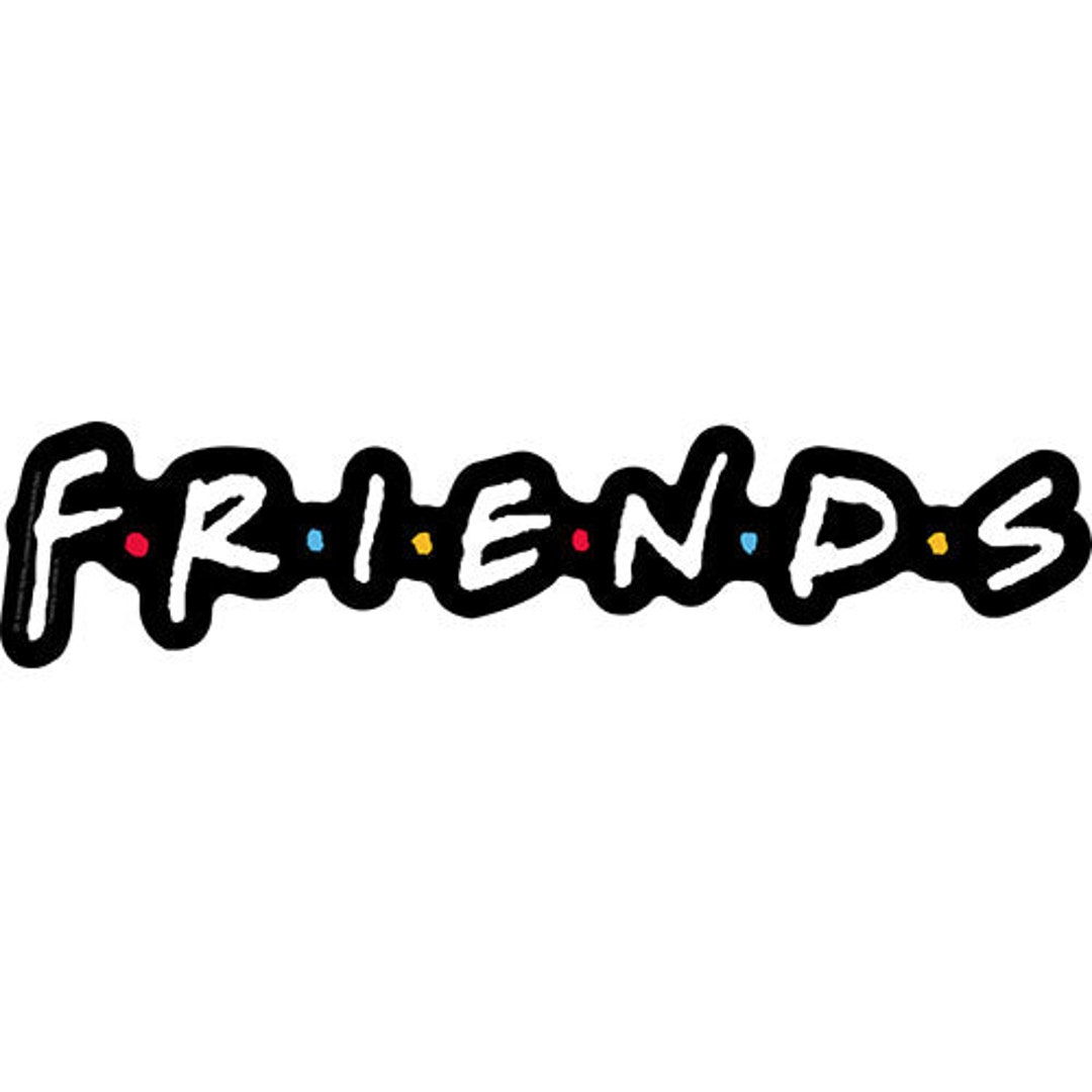 FRIENDS Logo Sticker Decal 8x1.8 Inch Classic TV Series Vinyl Sticker ...