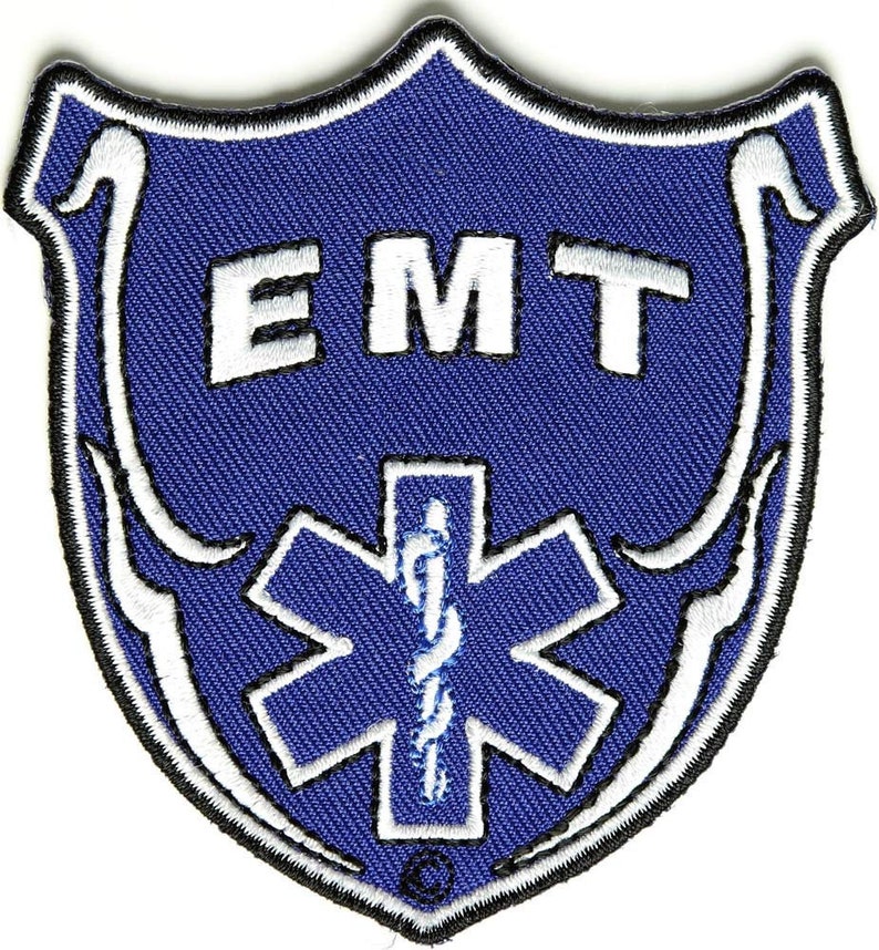 EMT Shield Patch EMS Medic Paramedic Embroidered Patch Craft - Etsy