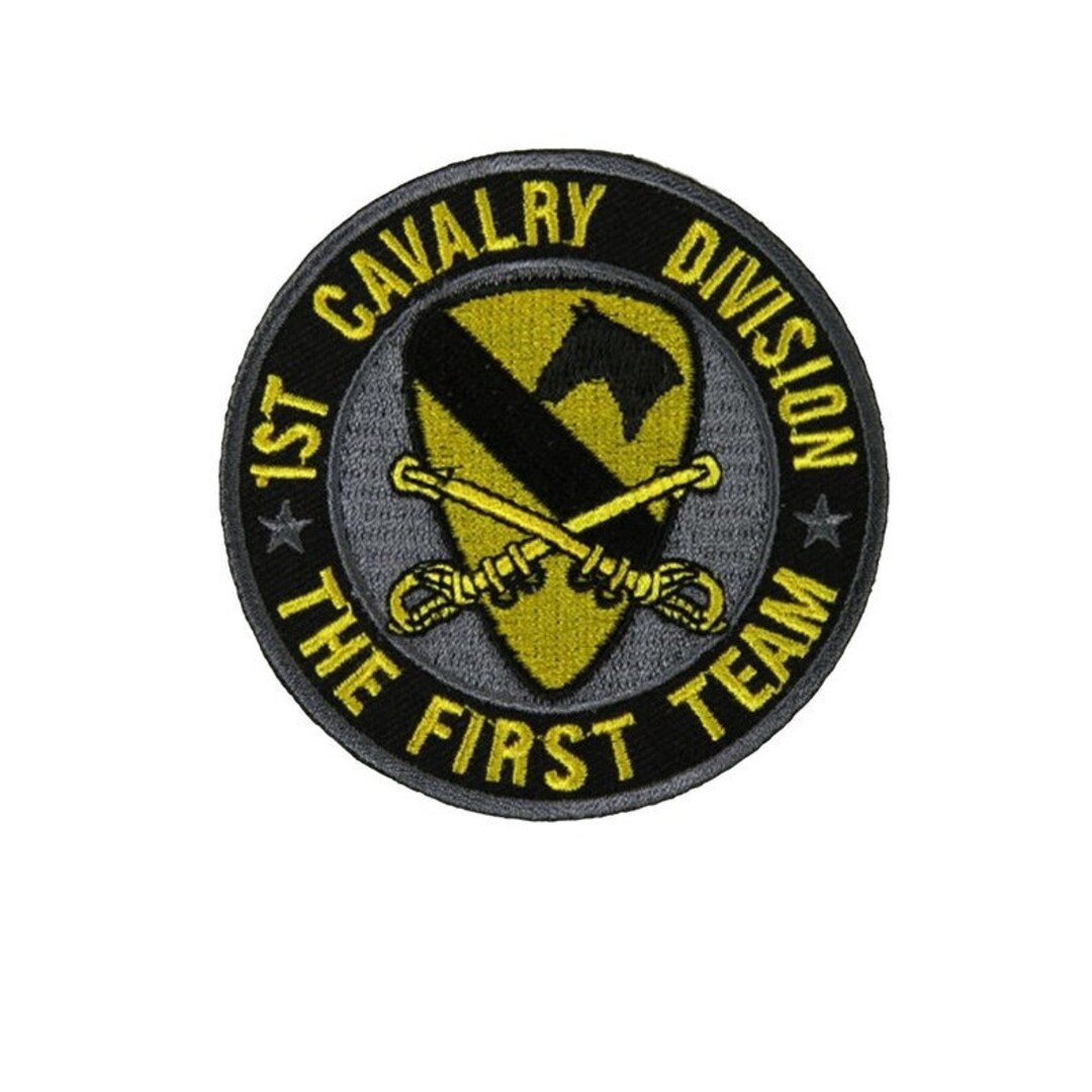 1ST CAVALRY DIVISION Army the First Team Embroidered Patch Military ...