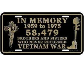In Memory License Plate - Etsy