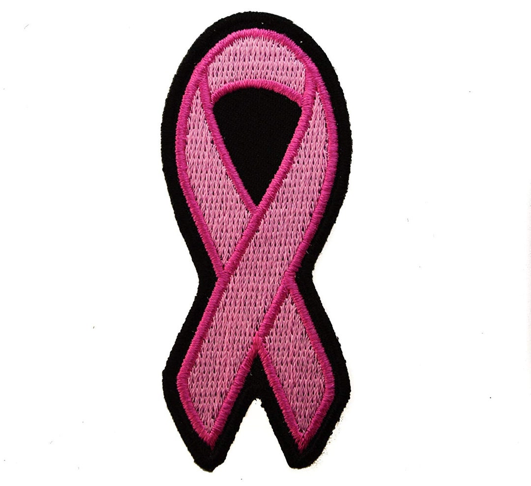 PINK RIBBON Breast Cancer Small Awareness Embroidered Patch Craft ...