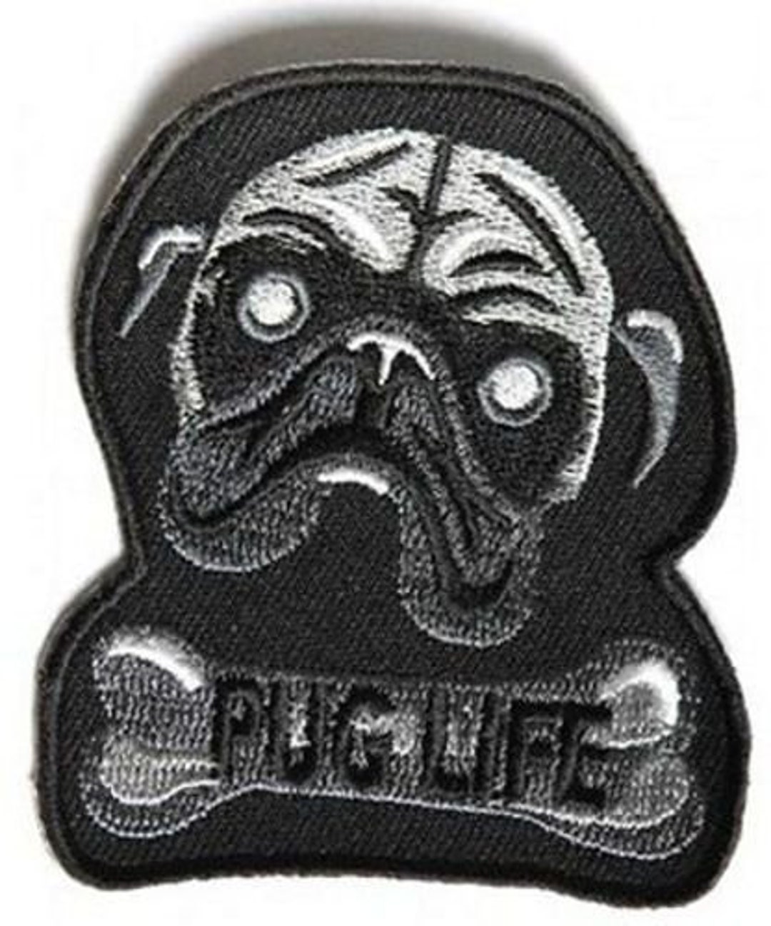 PUG LIFE Dog Biker Motorcycle Embroidered Patch Craft Supply - Etsy