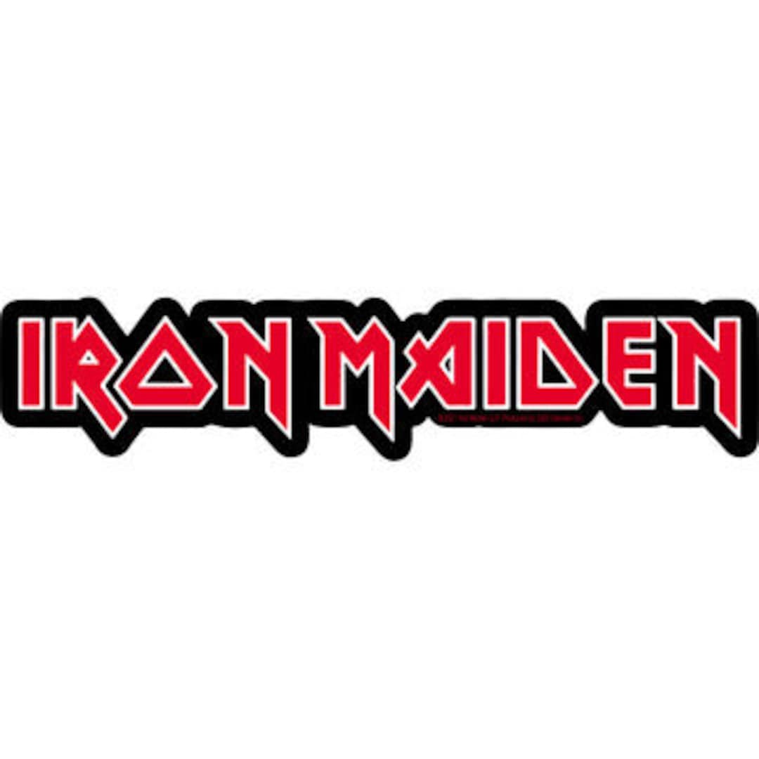 IRON MAIDEN Logo Sticker Decal 7.9x1.75 Inch English Heavy Metal Band ...
