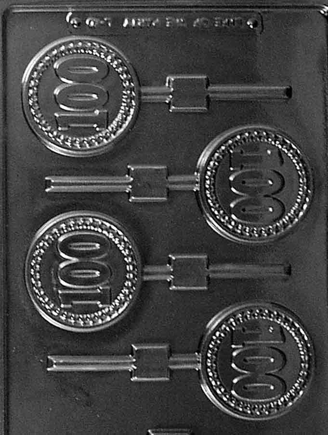NUMBER 100 LOLLY 100 Sucker Chocolate Candy Mold Craft Supply - Etsy