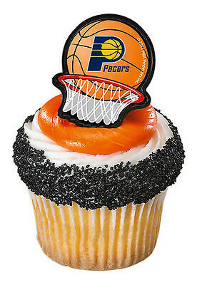 12 INDIANA PACERS Cupcake Rings NBA Cake Toppers for Birthday - Etsy