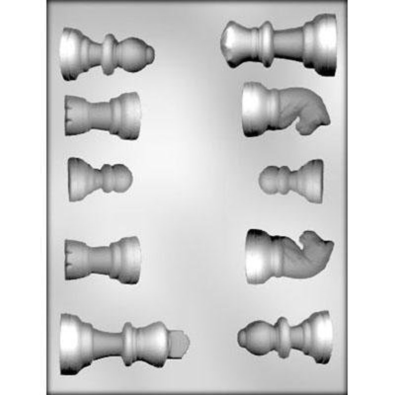 CHESS Chocolate Candy Mold Chess Board Game Pieces Craft - Etsy