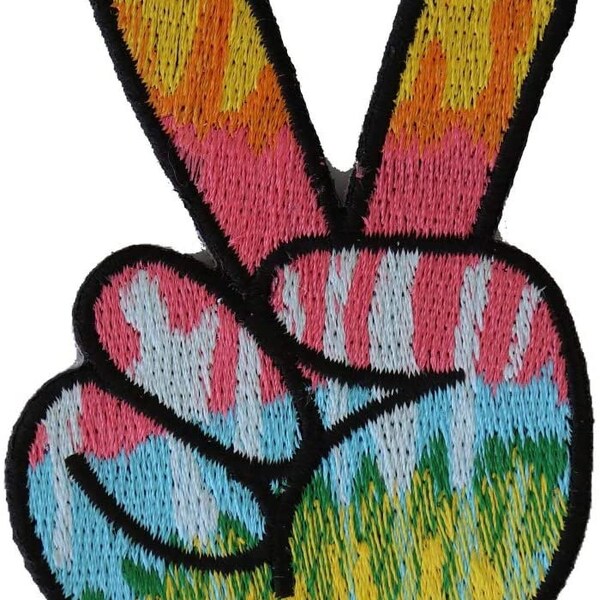 Peace Sign Applique - Etsy