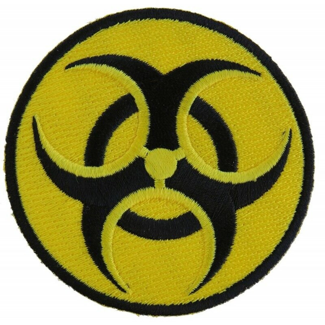 Bio Hazard Symbol Patch Toxic Biological Hazard Hazardous Materials ...