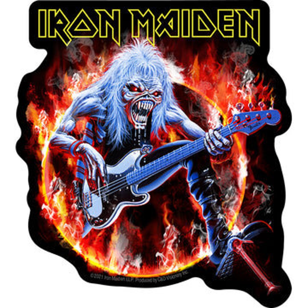 IRON MAIDEN Ring of Fire Sticker Decal 4.25x4.75 Inch - Etsy