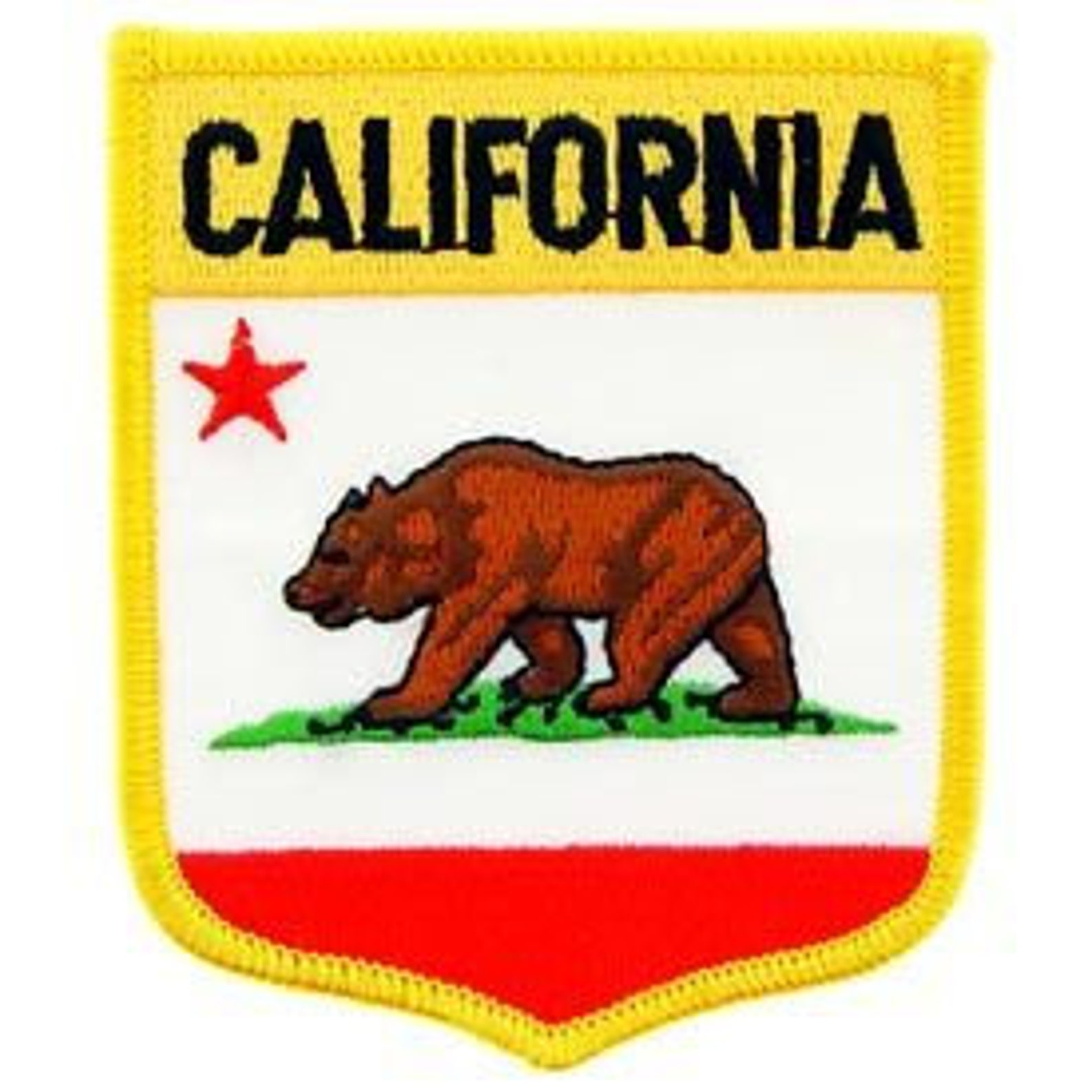 CALIFORNIA State Shield Embroidered Patch Applique USA - Etsy