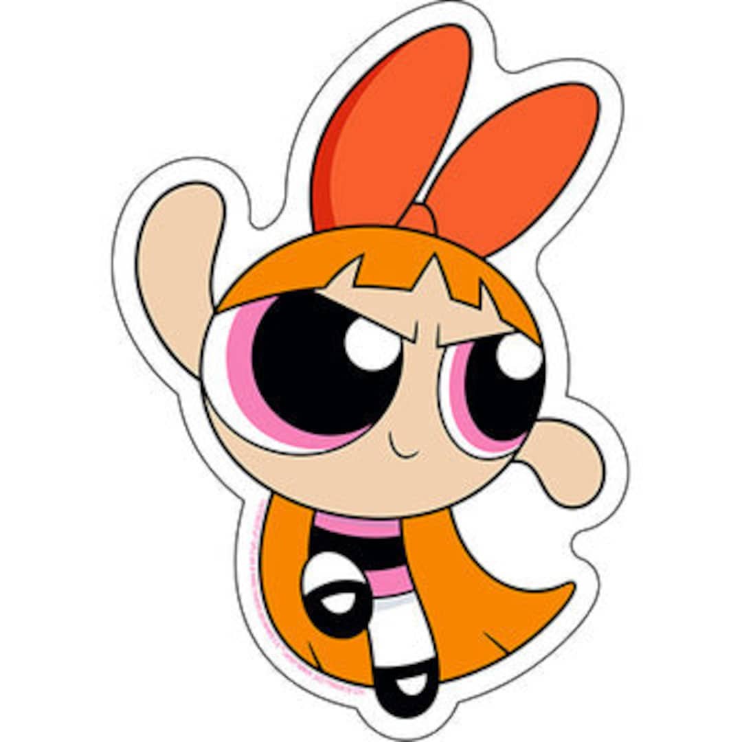 POWERPUFF GIRLS Blossom Sticker Decal 4.2x6 Inch Cartoon Network ...