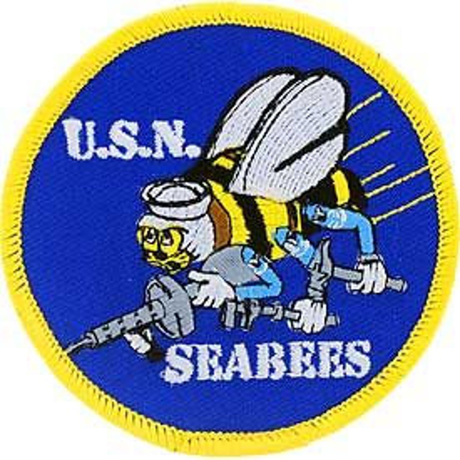 U.S. NAVY Seabees Embroidered Patch Applique United States - Etsy
