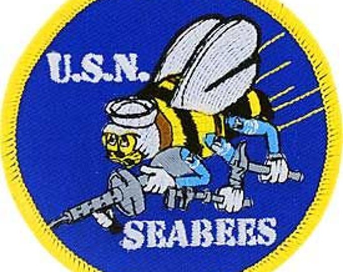 U.S. NAVY Seabees Embroidered Patch Applique United States - Etsy