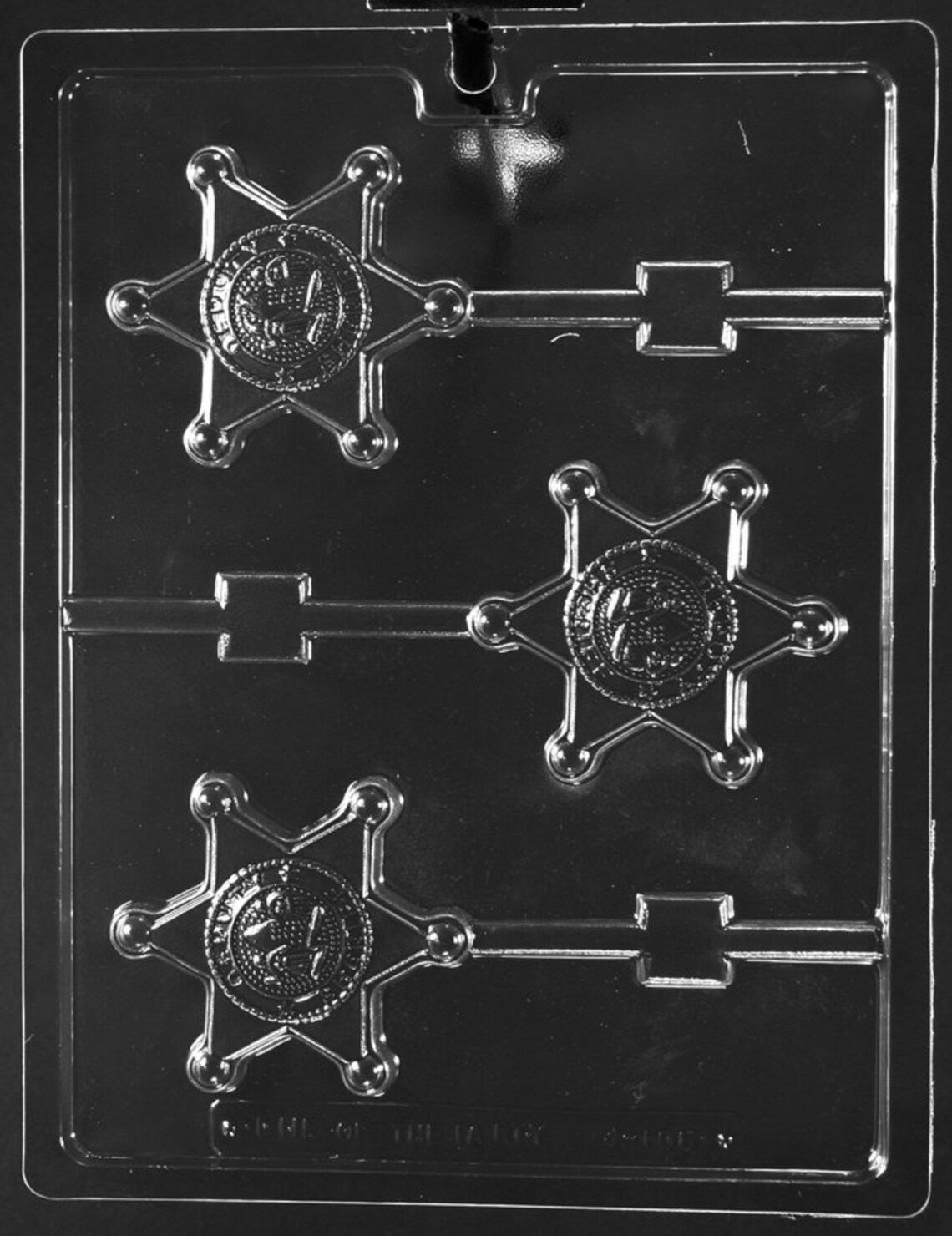 SHERIFF BADGE POP Sucker Chocolate Candy Mold | Etsy