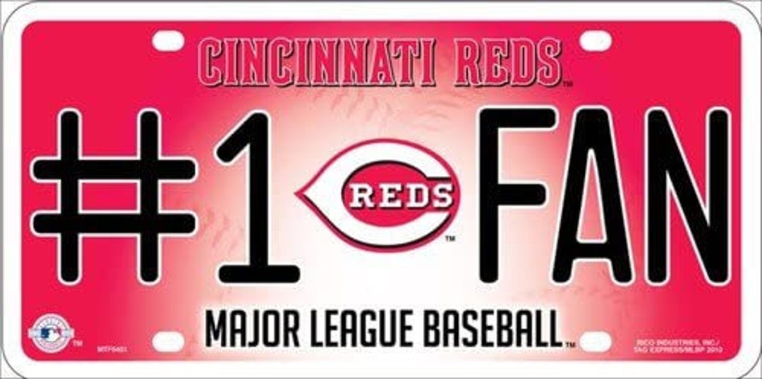 CINCINNATI REDS Fan Metal License Plate Sign Novelty Vanity Craft ...