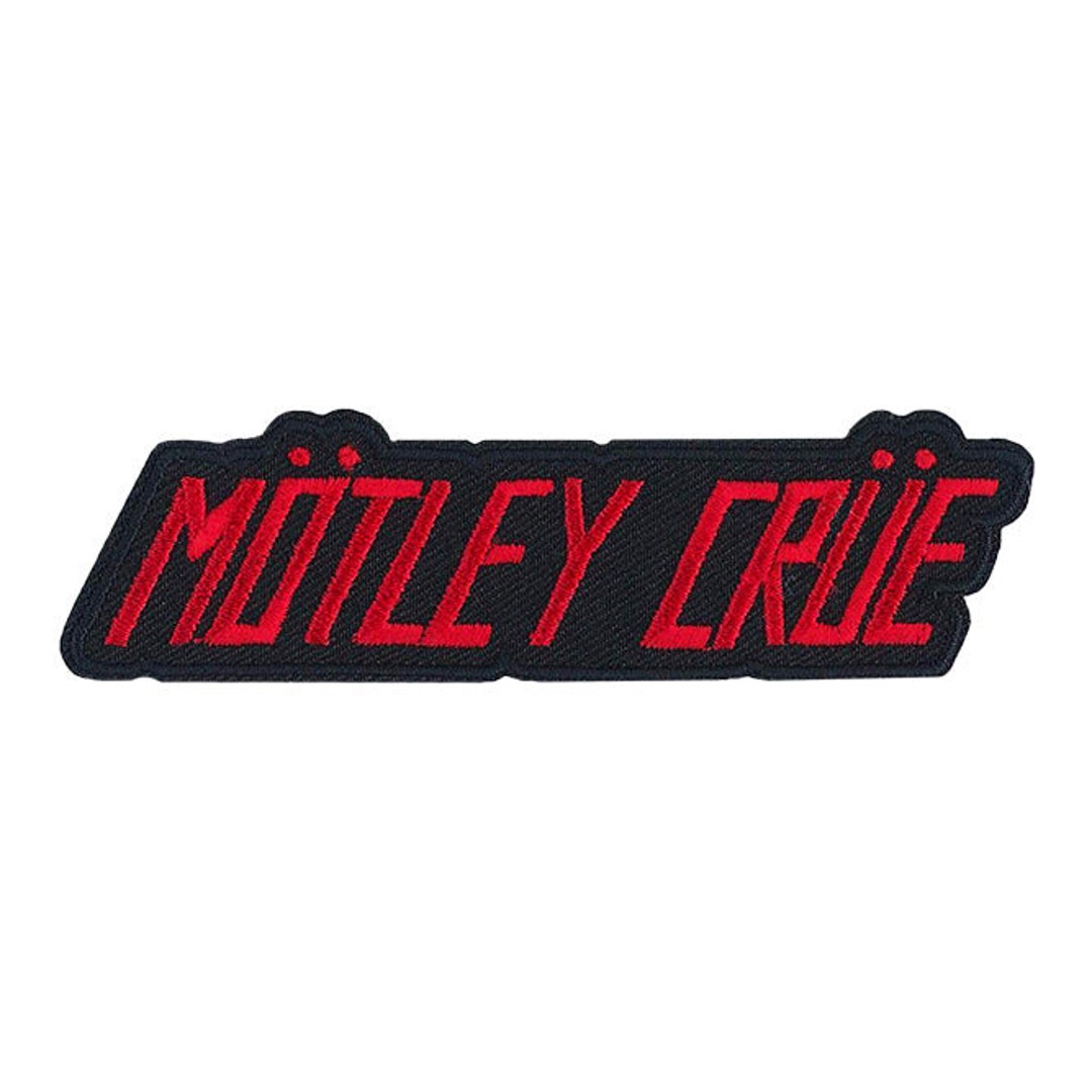 MOTLEY CRUE Band Logo Patch 4.75x1.5 Inch Album Embroidered American ...