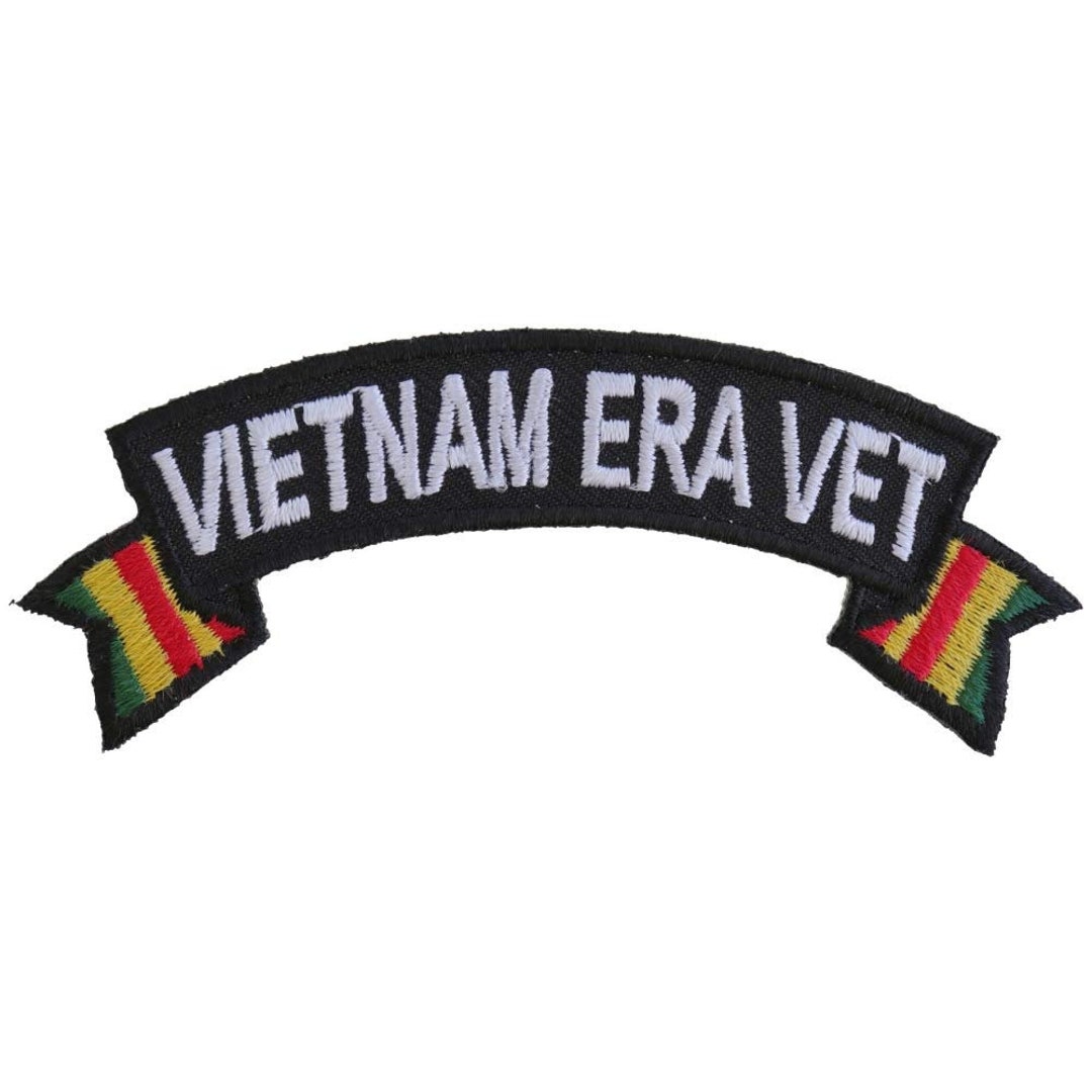 VIETNAM ERA VET Rocker Military Veteran Embroidered Patch Craft Supply ...