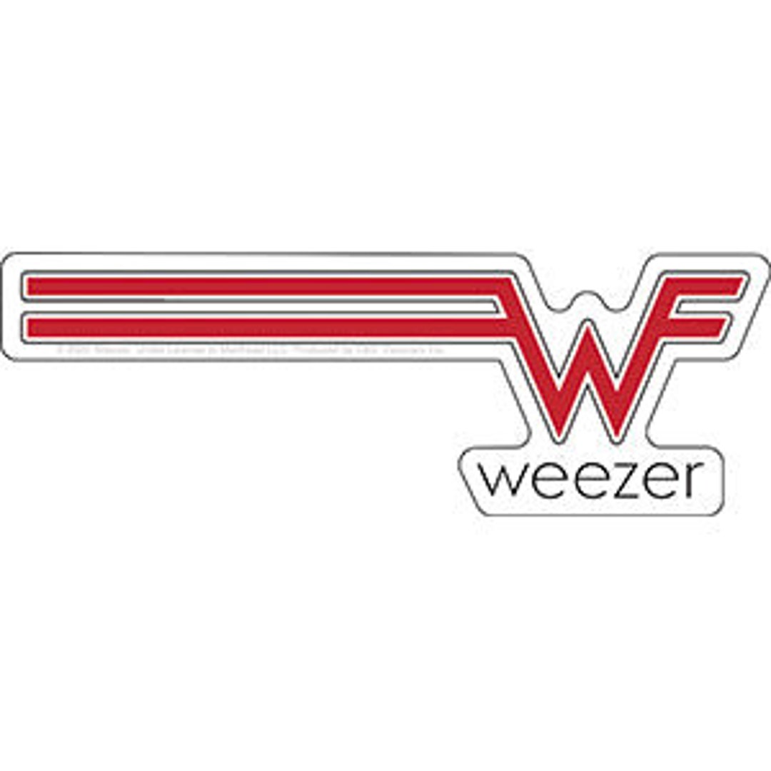WEEEZER Red Logo Sticker Decal 6x2 Inch Greg Brown - Etsy