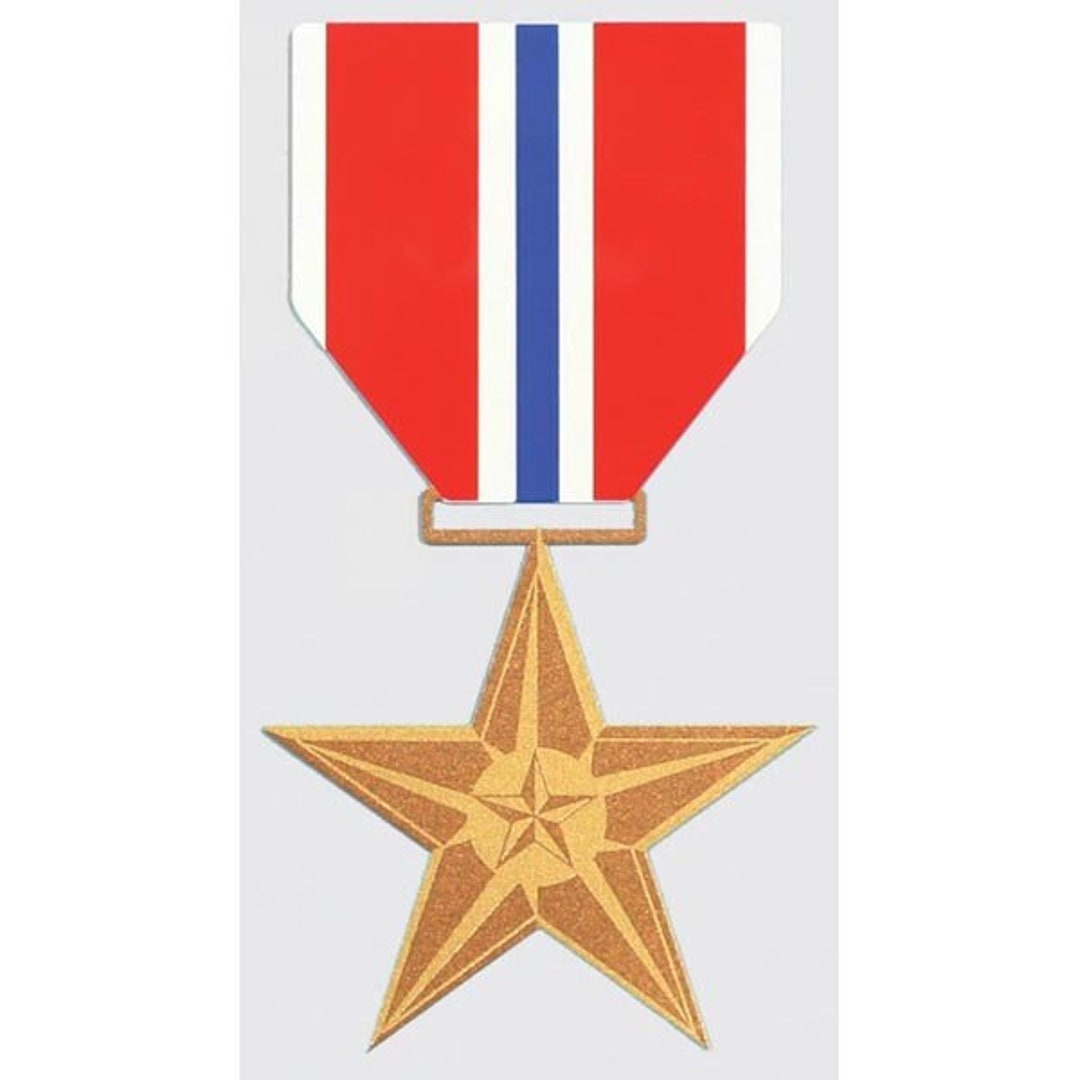 Bronze Star Medal Vinyl Decal Sticker 3x5.75 Inch United States Armed ...