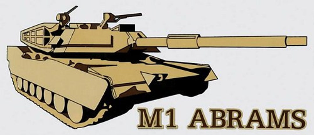 M1 Abrams Army Battle Tank Clear Decal Sticker United States Army ...