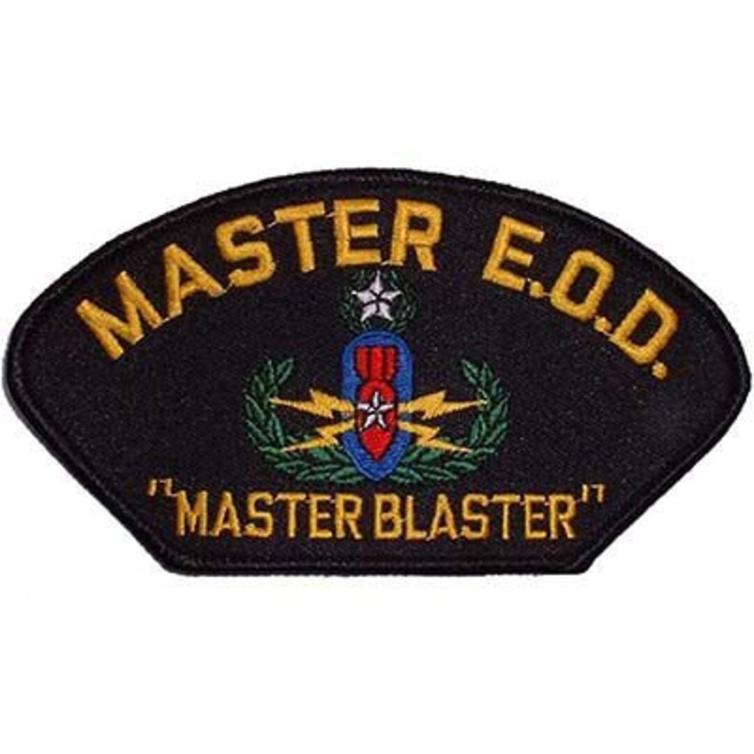 MASTER EOD Hat Patch Explosive Ordnance Disposal United States Navy ...