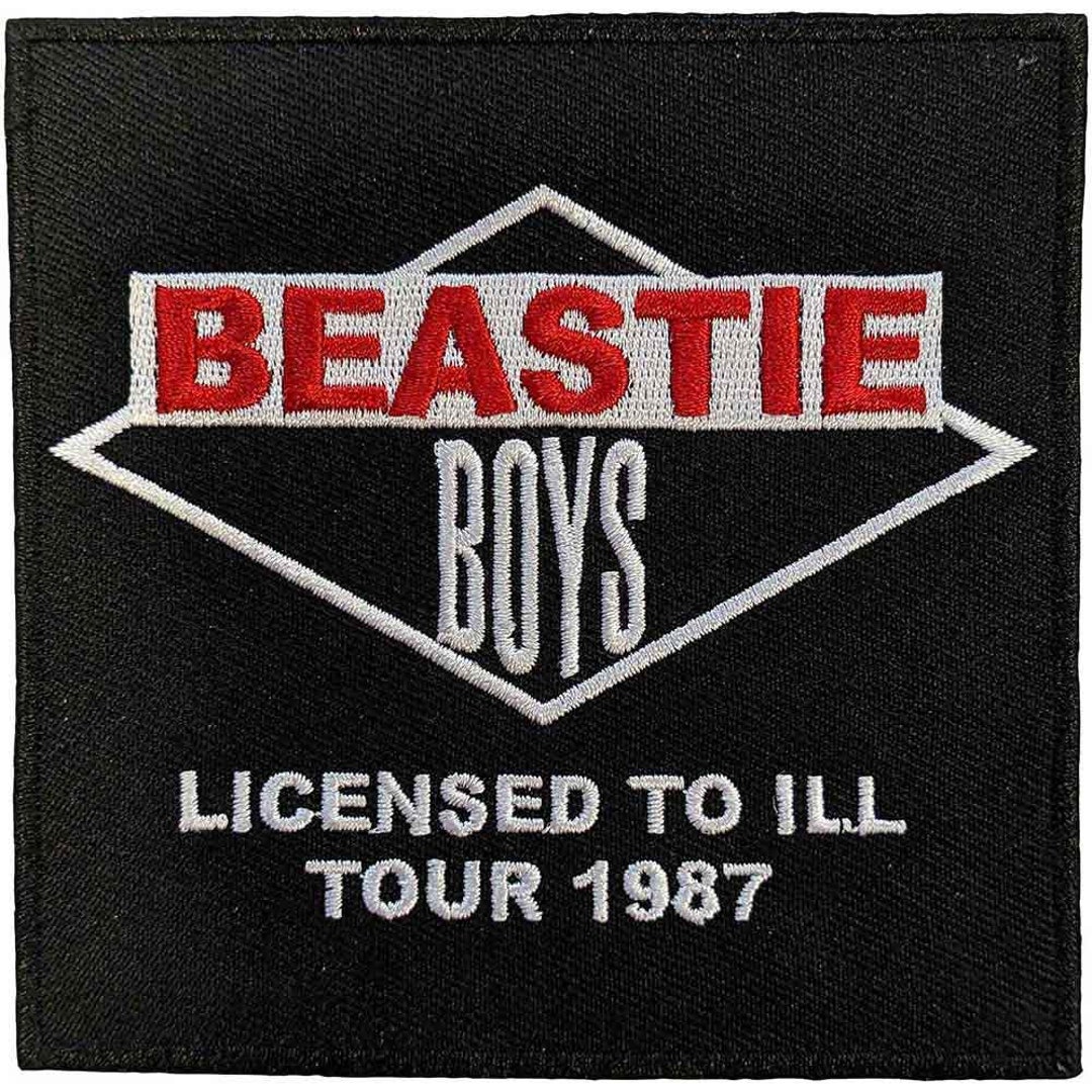 BEASTIE BOYS Tour Patch 4x4 Inch Beastie Boys Licensed to Ill Tour 1987 ...