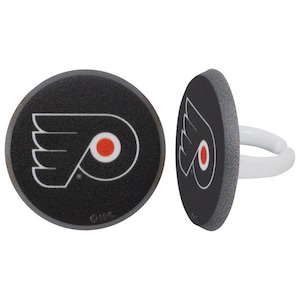 12 PHILADELPHIA FLYERS Cupcake Rings NHL Cake Toppers for Birthday ...