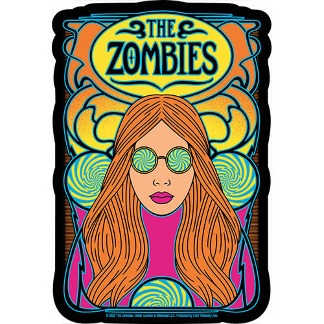 THE ZOMBIES She's Not There Sticker Decal 3.75x5.5 Inch 1960s British ...