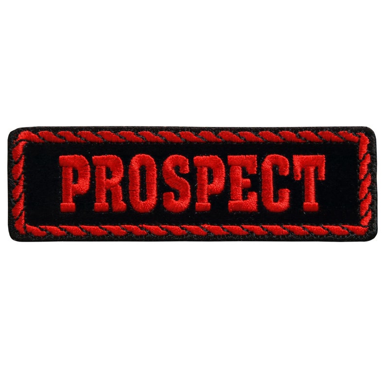 PROSPECT Patch MC Club Officer Biker Motorcycle Embroidered - Etsy