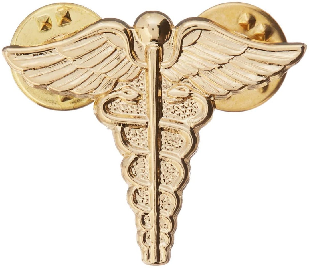 Medical Caduceus Doctor Army Medic Military Lapel Pin Enamel - Etsy