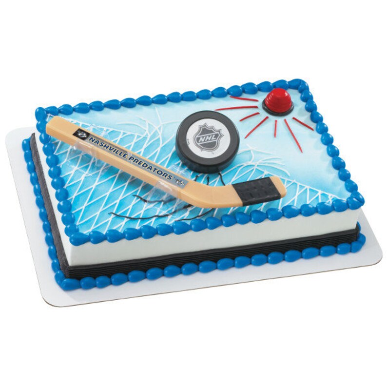 NASHVILLE PREDATORS Cake Topper NHL Slap Shot Cake Decoration - Etsy